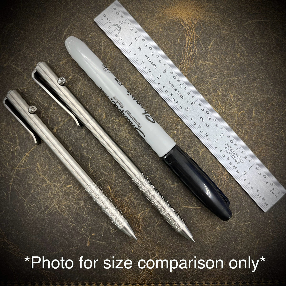 OZ "Little John" Titanium Pen, Satin Body with OZ Logo Grip – OZ ...